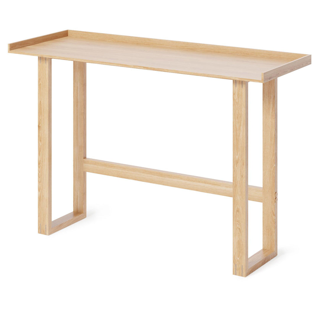 Slim Natural Oak Desk – Lime Lace
