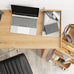 Slim Natural Oak Desk – Lime Lace