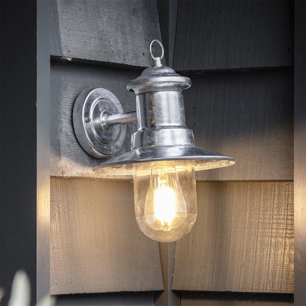 Steel Outdoor Ships Wall Light – Lime Lace