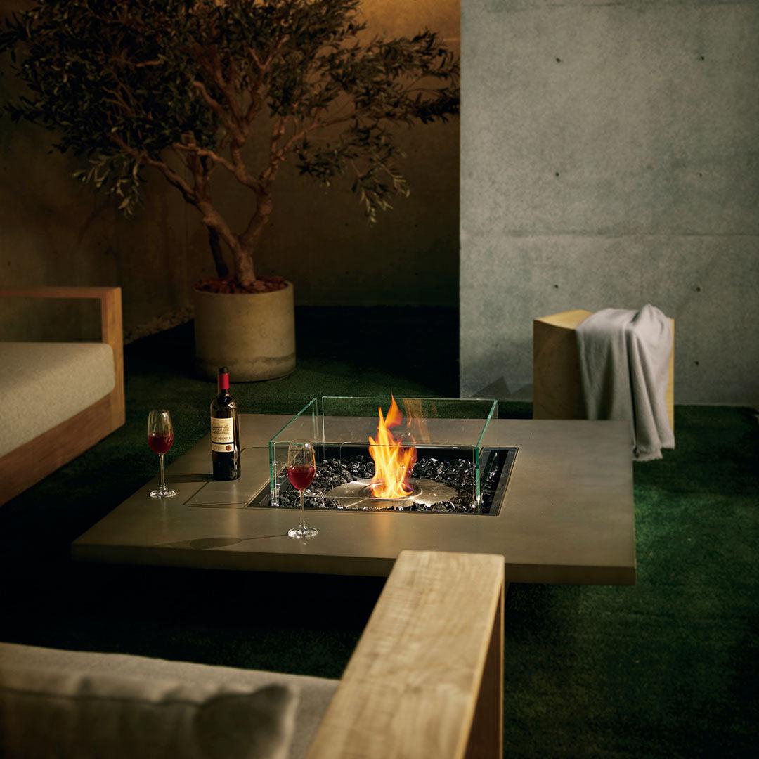 Cosmo Fire Pit Coffee Table - Natural - EcoSmart Fire - Bioethanol Fire ...