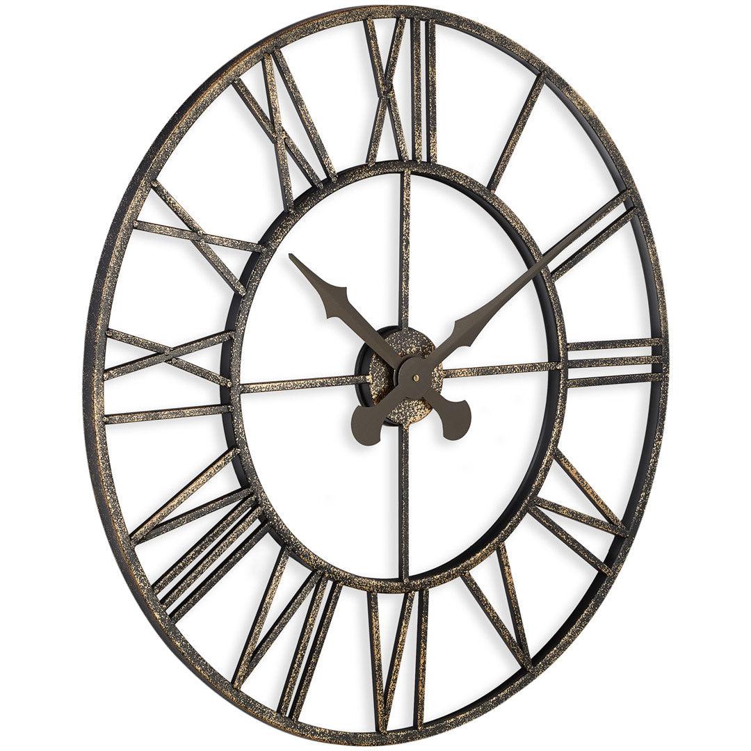 Weatherproof Skeleton Metal Wall Clock – Lime Lace