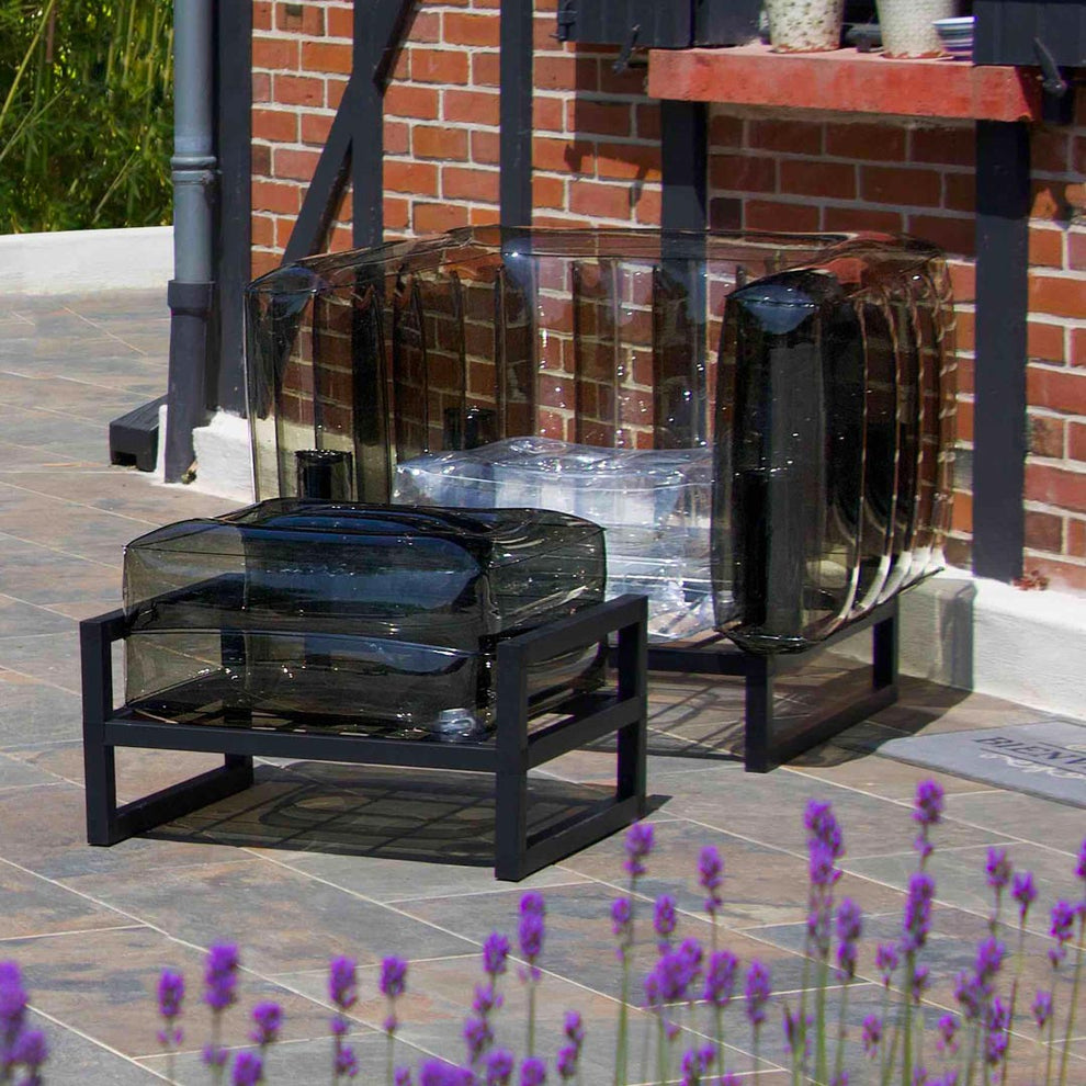 Yoko Inflatable Pouffe - Black – Lime Lace