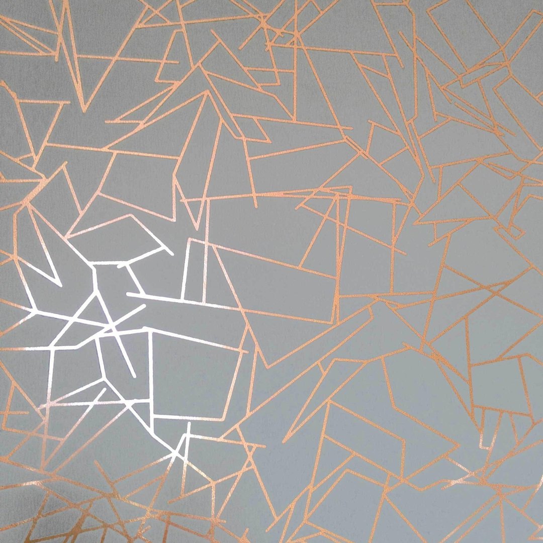 Angles Wallpaper -Metallic - Erica Wakerly – Lime Lace