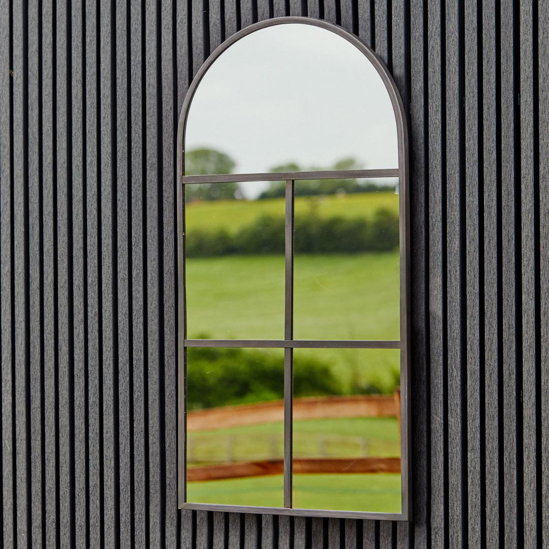 Archway Outdoor Mirror – Lime Lace