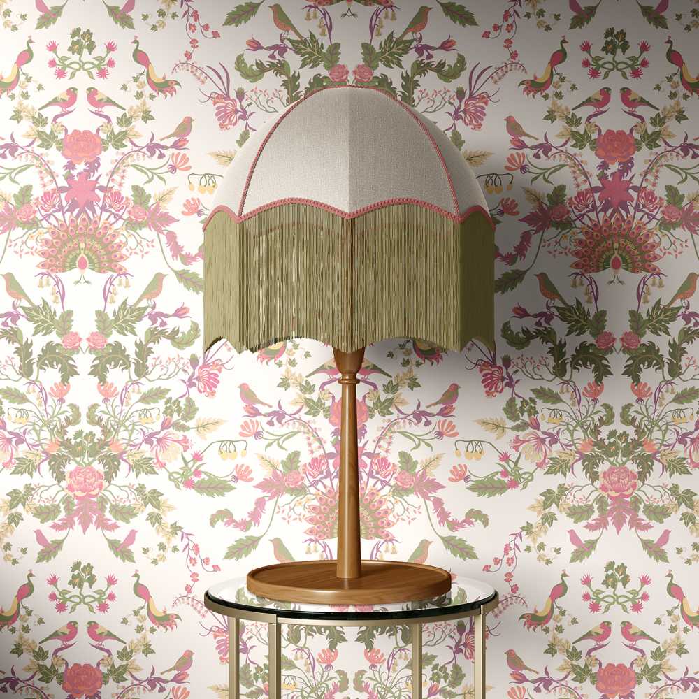 Aviana Wallpaper - Bouquet - Becca Who – Lime Lace