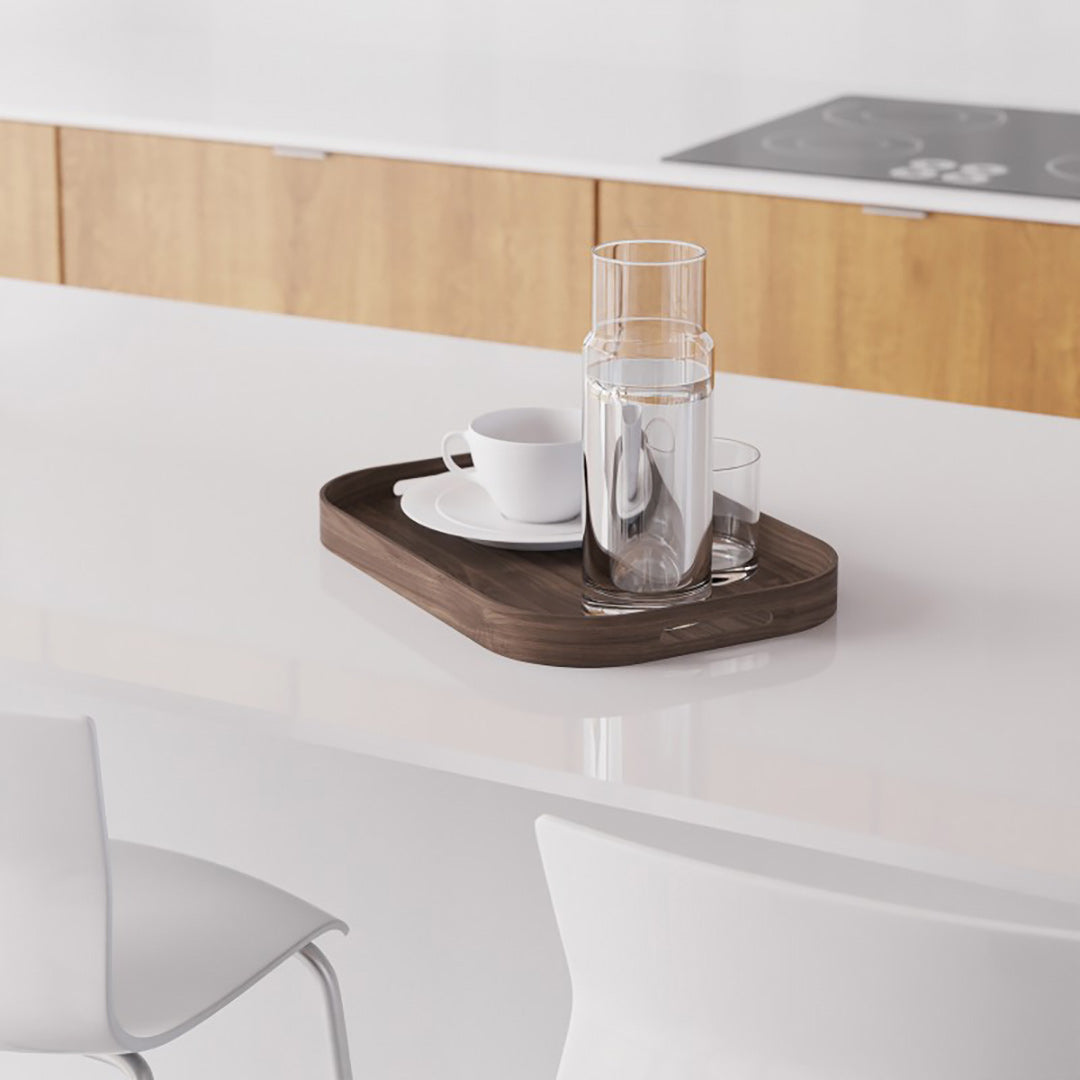 Bellhop 402 Rectangular Tray - Walnut – Lime Lace