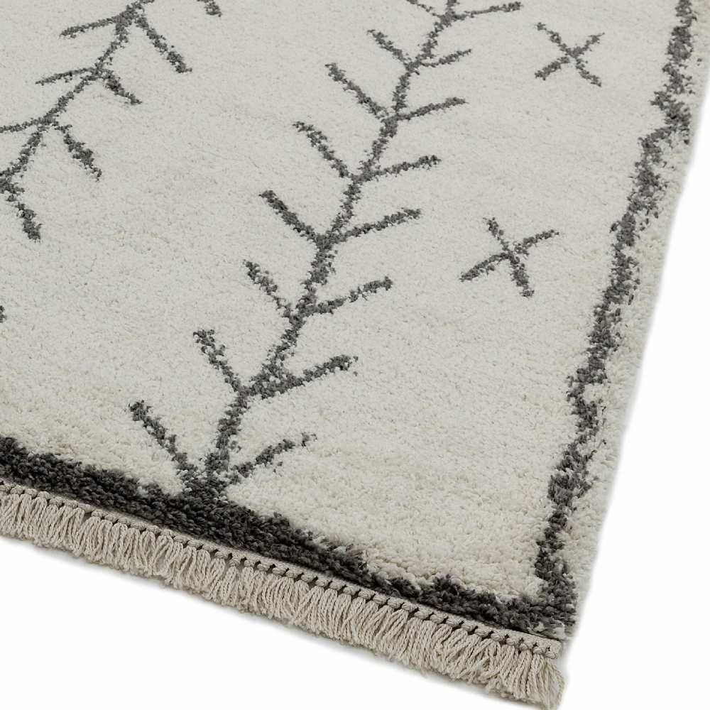 Berber Style Shaggy Rug - Cream Arrow – Lime Lace
