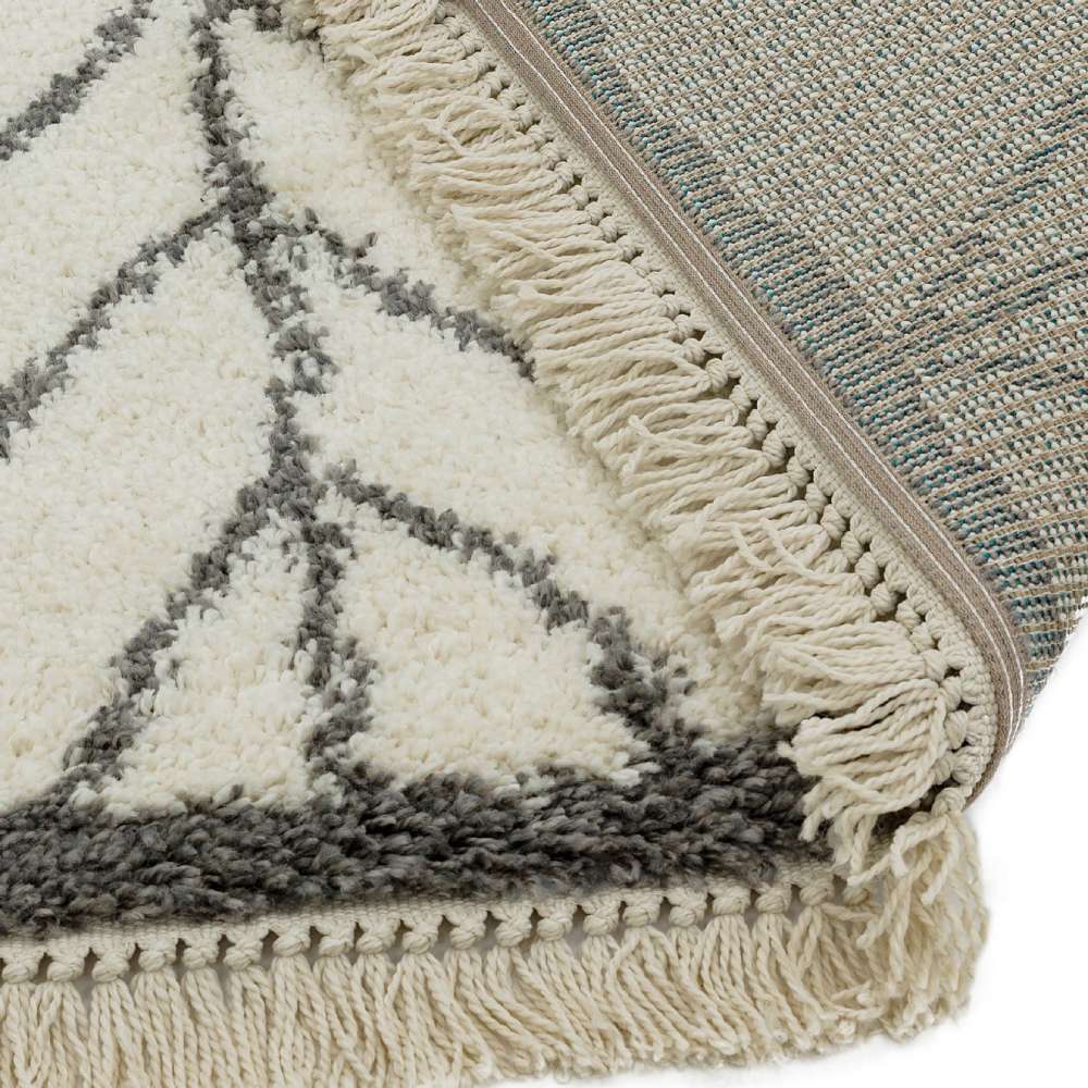 Berber Style Shaggy Rug - Cream Arrow – Lime Lace
