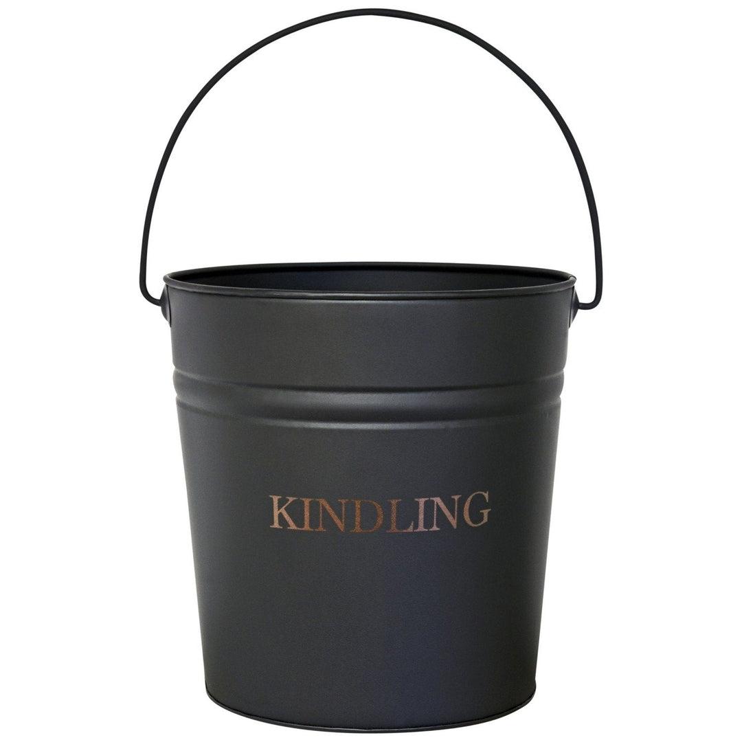 Black Kindling Bucket – Lime Lace