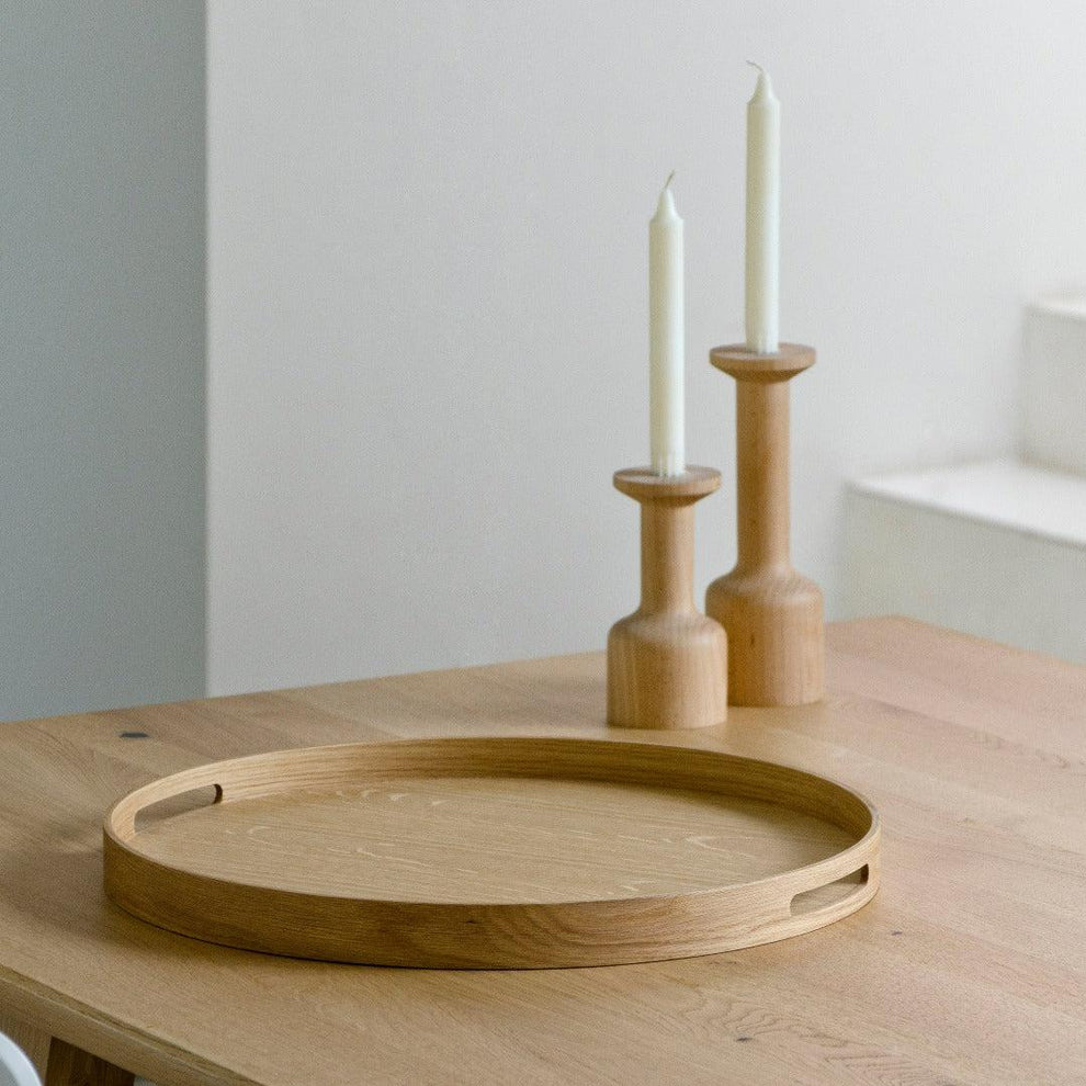 Busboy 450 Serving Tray - Oak – Lime Lace