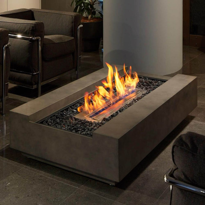 Cosmo Fire Pit Coffee Table - Natural - EcoSmart Fire - Bioethanol Fire ...