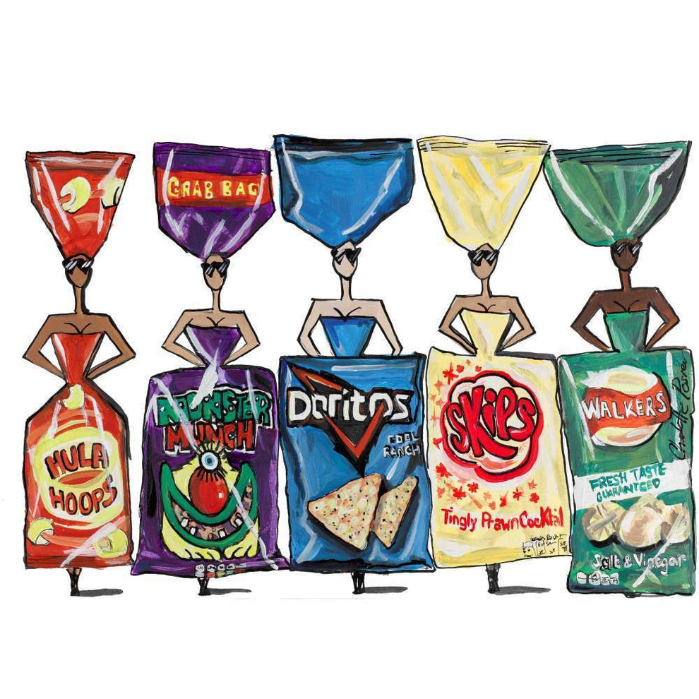 Crisp Lovers Limited Edition Print – Charlotte Posner – Lime Lace