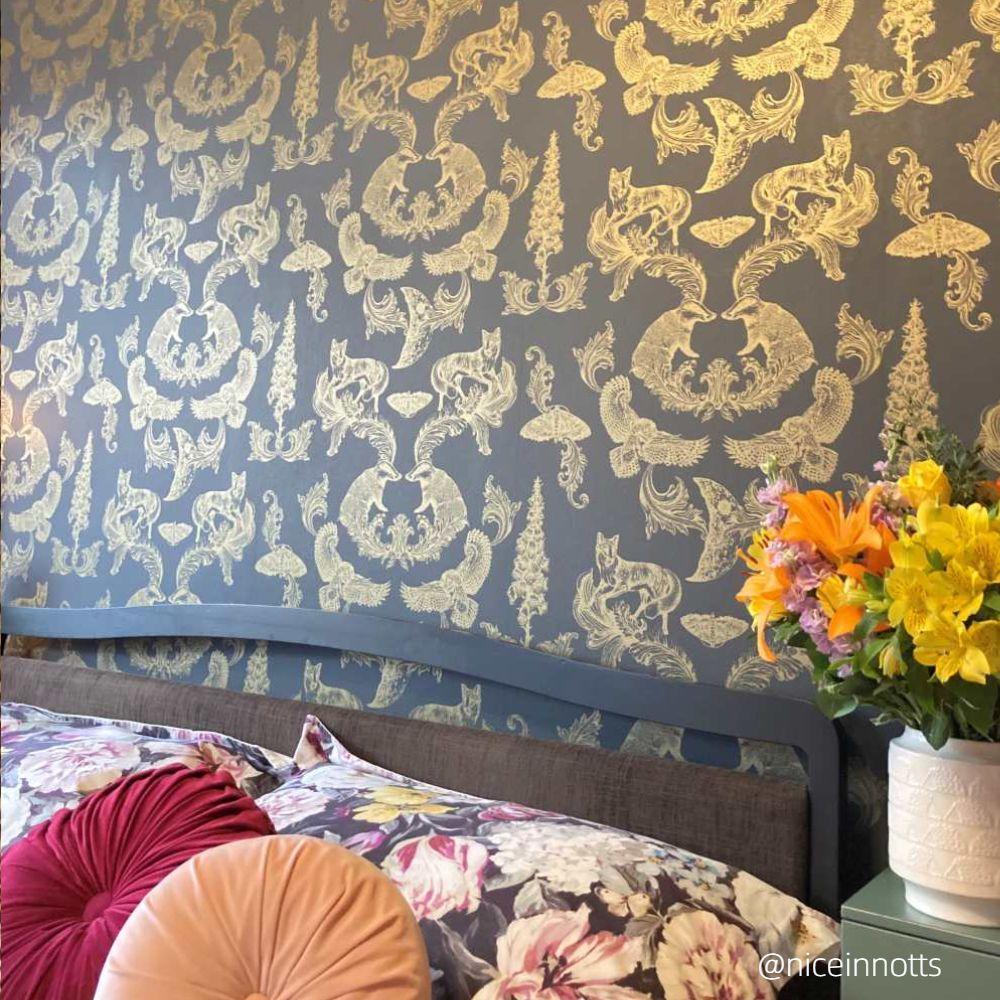 Dipped in Moonlight Wallpaper - Charcoal - Graduate Collection – Lime Lace