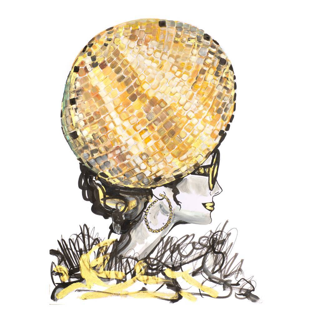 Disco Daze Limited Edition Print – Charlotte Posner – Lime Lace