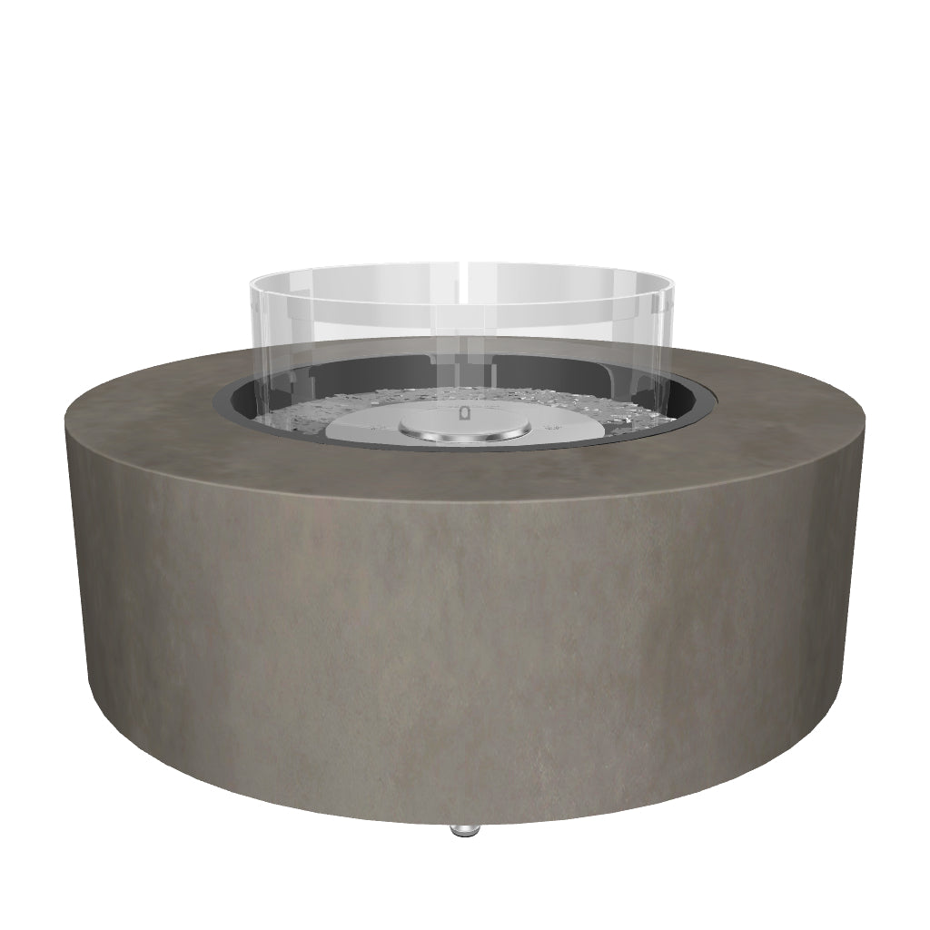 Ark 40 Bioethanol Fire Pit Table - Graphite - EcoSmart - Fire Garden Table With Fire Pit – Lime Lace