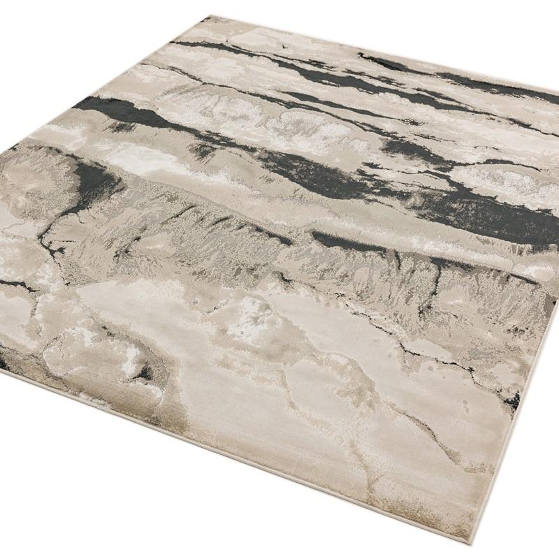 High Shine Quartz Abstract Rug – Lime Lace