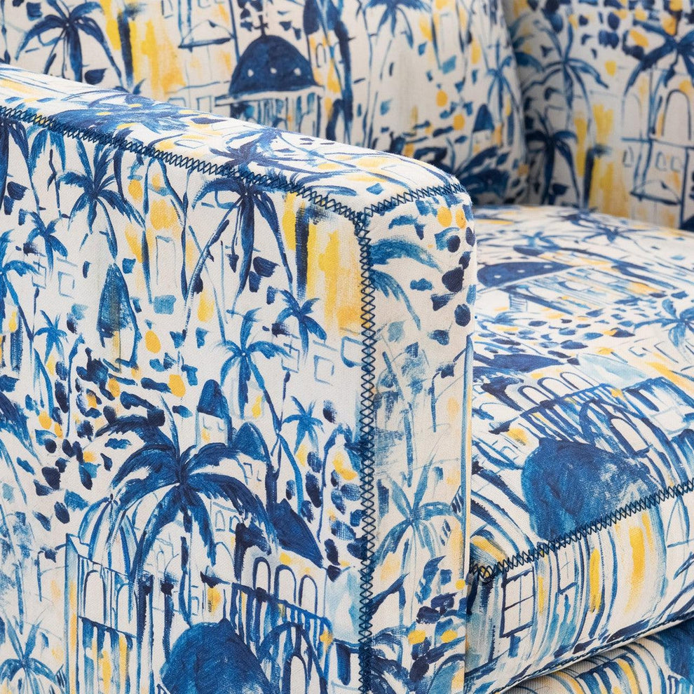 Maverick Chair - Rhodes Fabric - Mind The Gap – Lime Lace