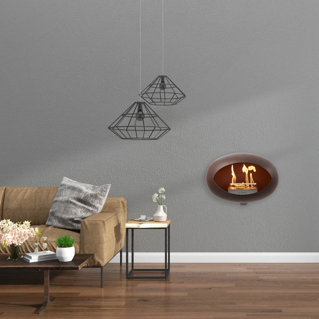 Black Wall Bioethanol Fire - Le Feu Wall Mounted Bioethanol Fireplace ...