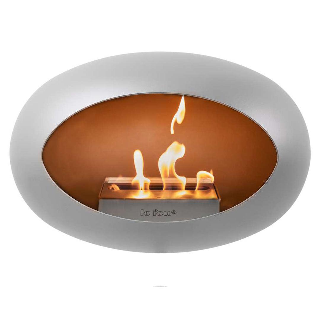 Nickel Sky Bioethanol Fire - Rose Gold Pole - Le Feu – Lime Lace