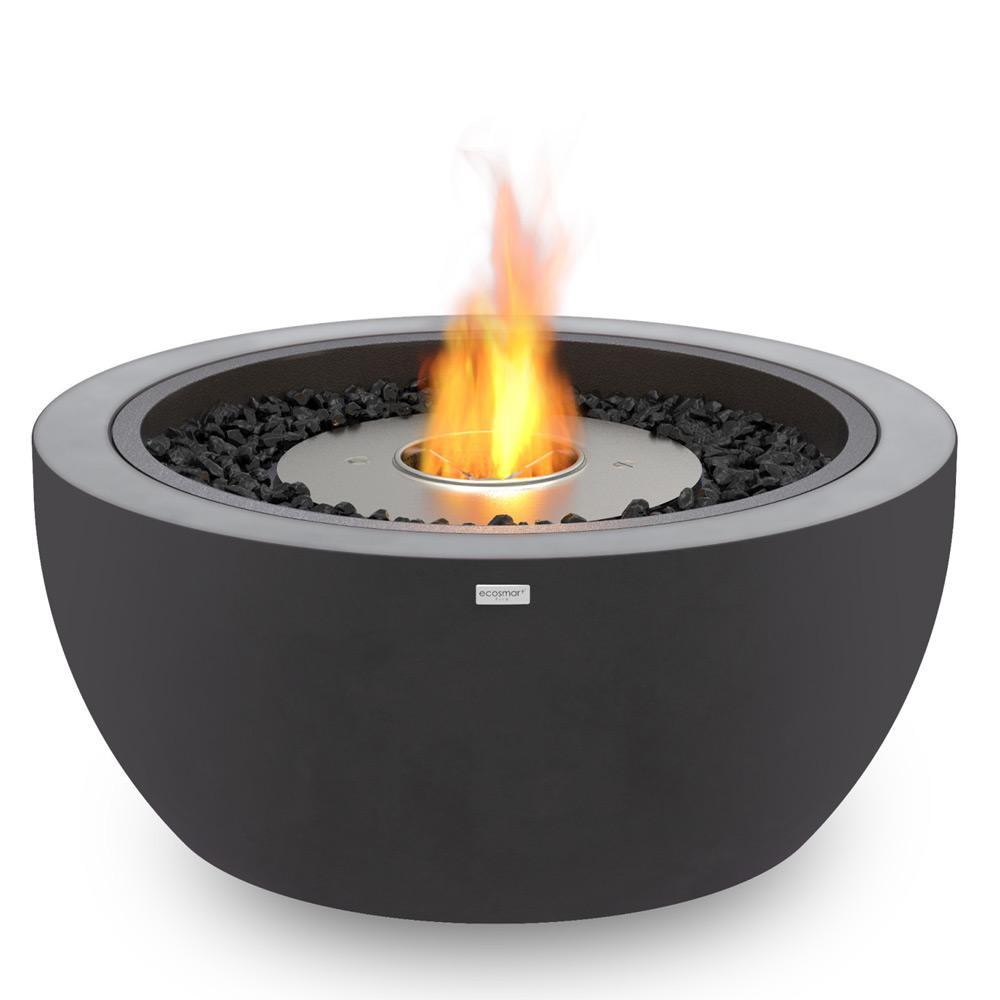 POD30 Bioethanol Fire Pit - Graphite - EcoSmart Fire – Lime Lace