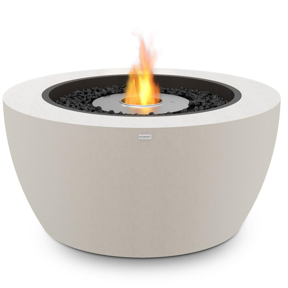 POD40 Bioethanol Fire Pit - Bone - EcoSmart Fire – Lime Lace