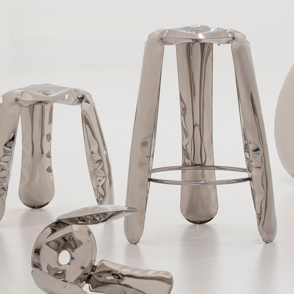 Plopp Bar Stool - Zieta – Lime Lace