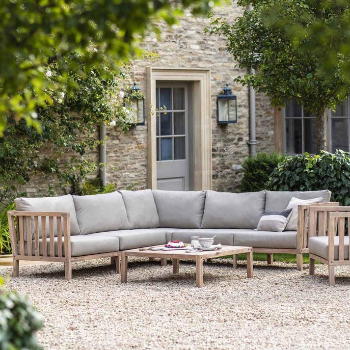 Porthallow Corner Sofa Set – Lime Lace