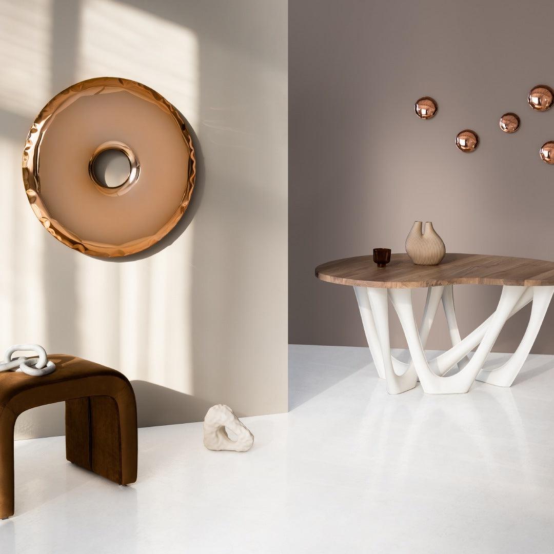 Rondo Inox Mirror - Aurum Collection - Zieta – Lime Lace