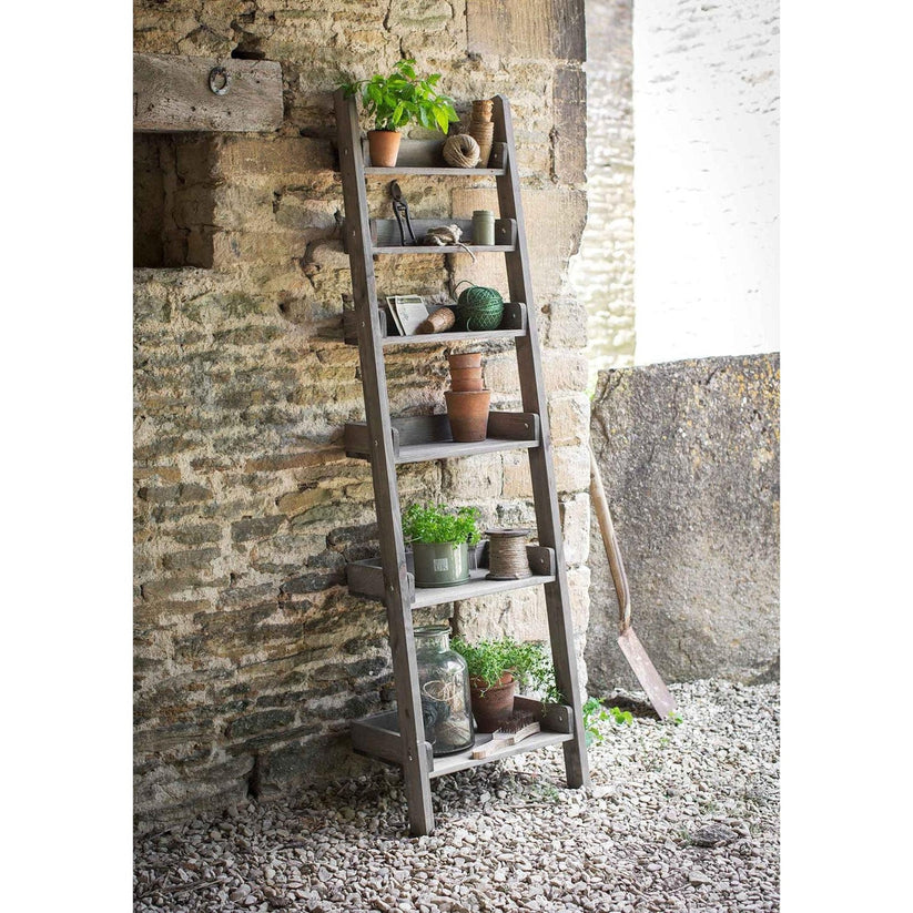 Step Ladder Shelving Unit – Lime Lace