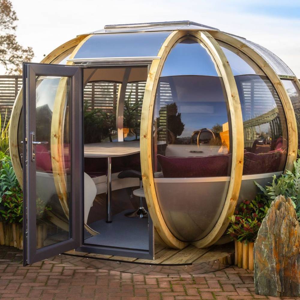 Summerhouse Garden Pod - Medium – Lime Lace
