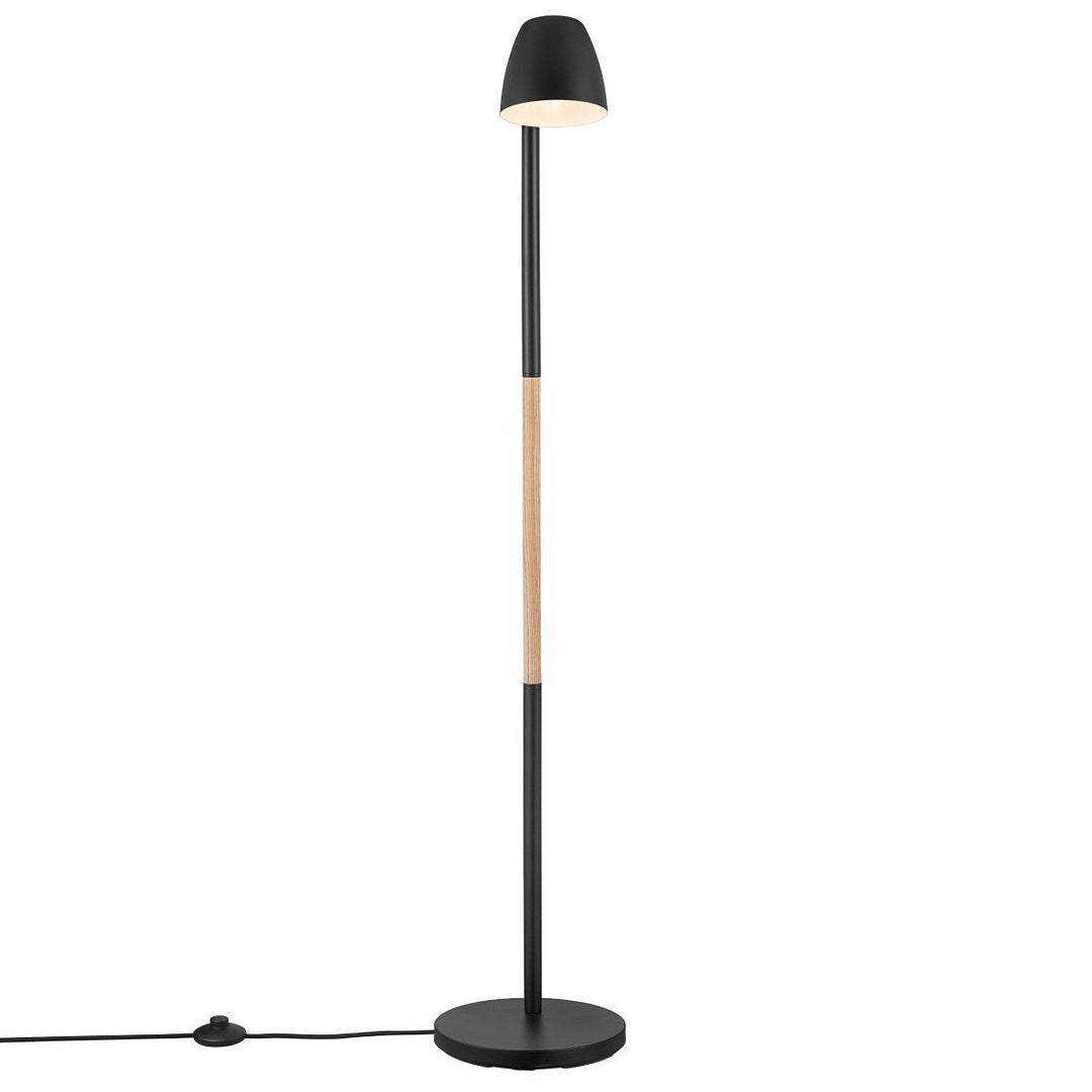 Theo Wood & Metal Floor Lamp – Lime Lace