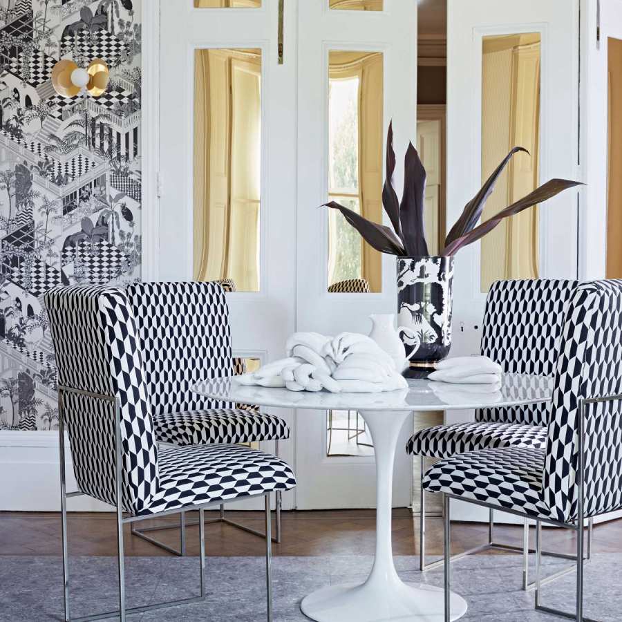 Tile Jacquard Fabric - Cole & Son – Lime Lace