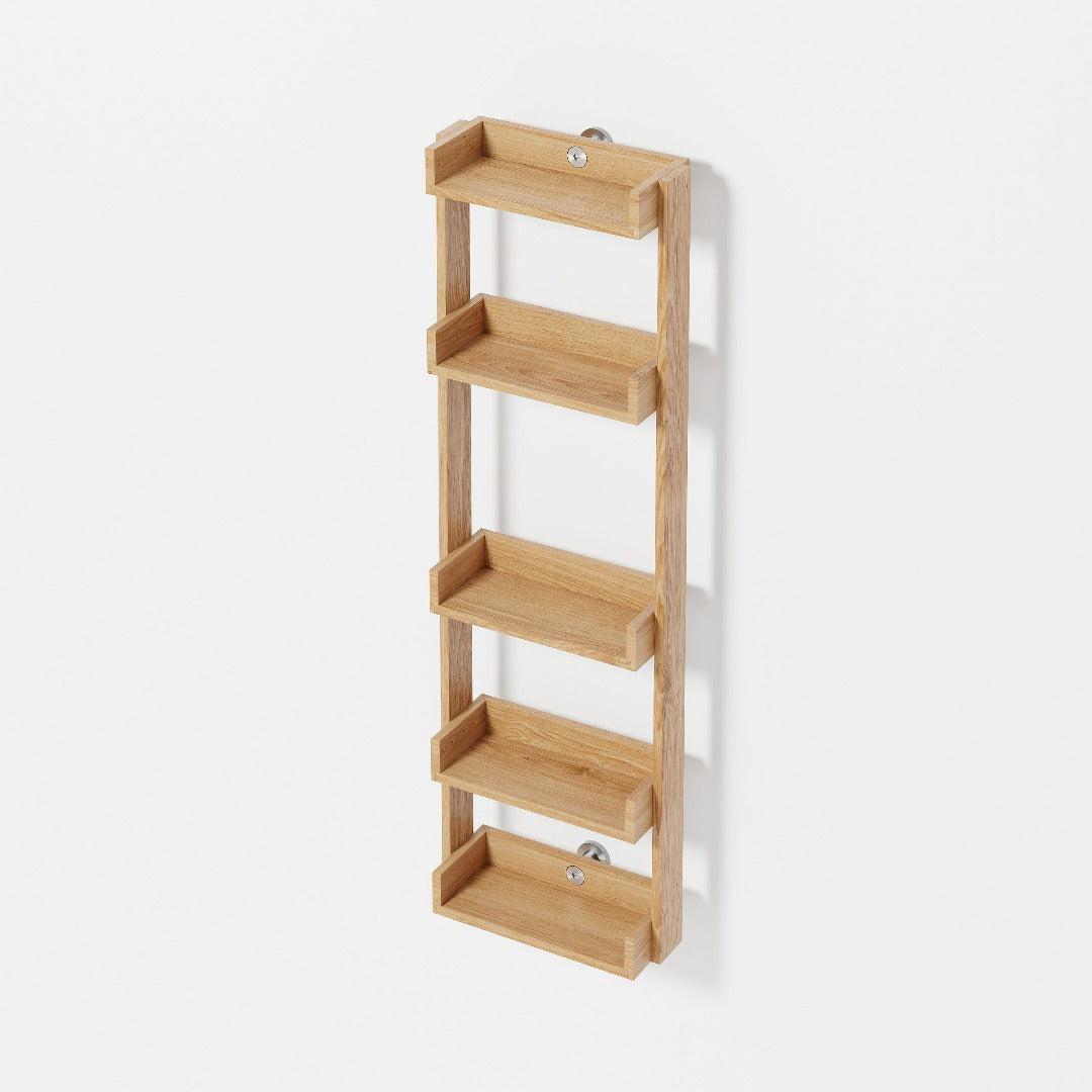 Yoku Multi Shelf Wall Storage - Natural Oak - Cloakroom Shelves – Lime Lace