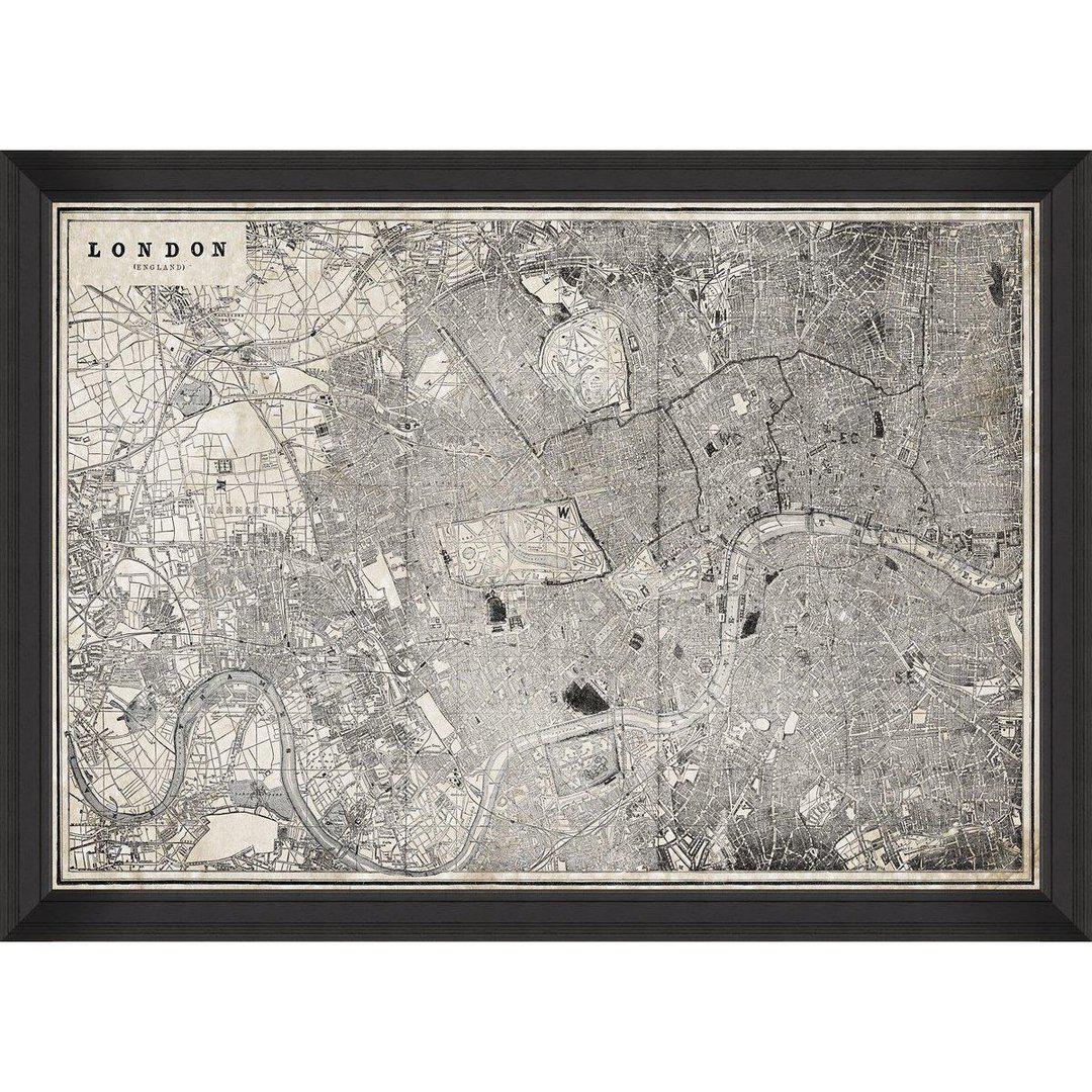 London Map Framed Wall Art - MINDTHEGAP – Lime Lace