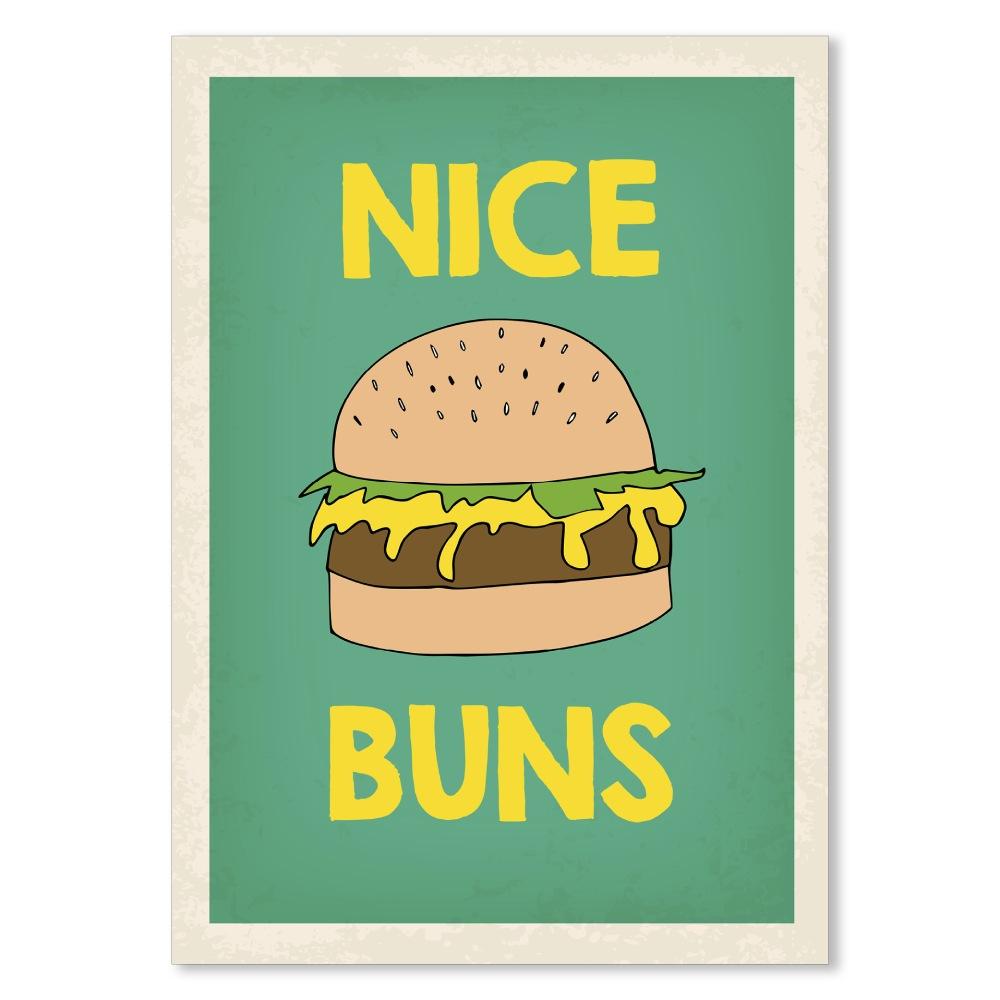 NICE BUNS Poster Print - Emerald – Lime Lace