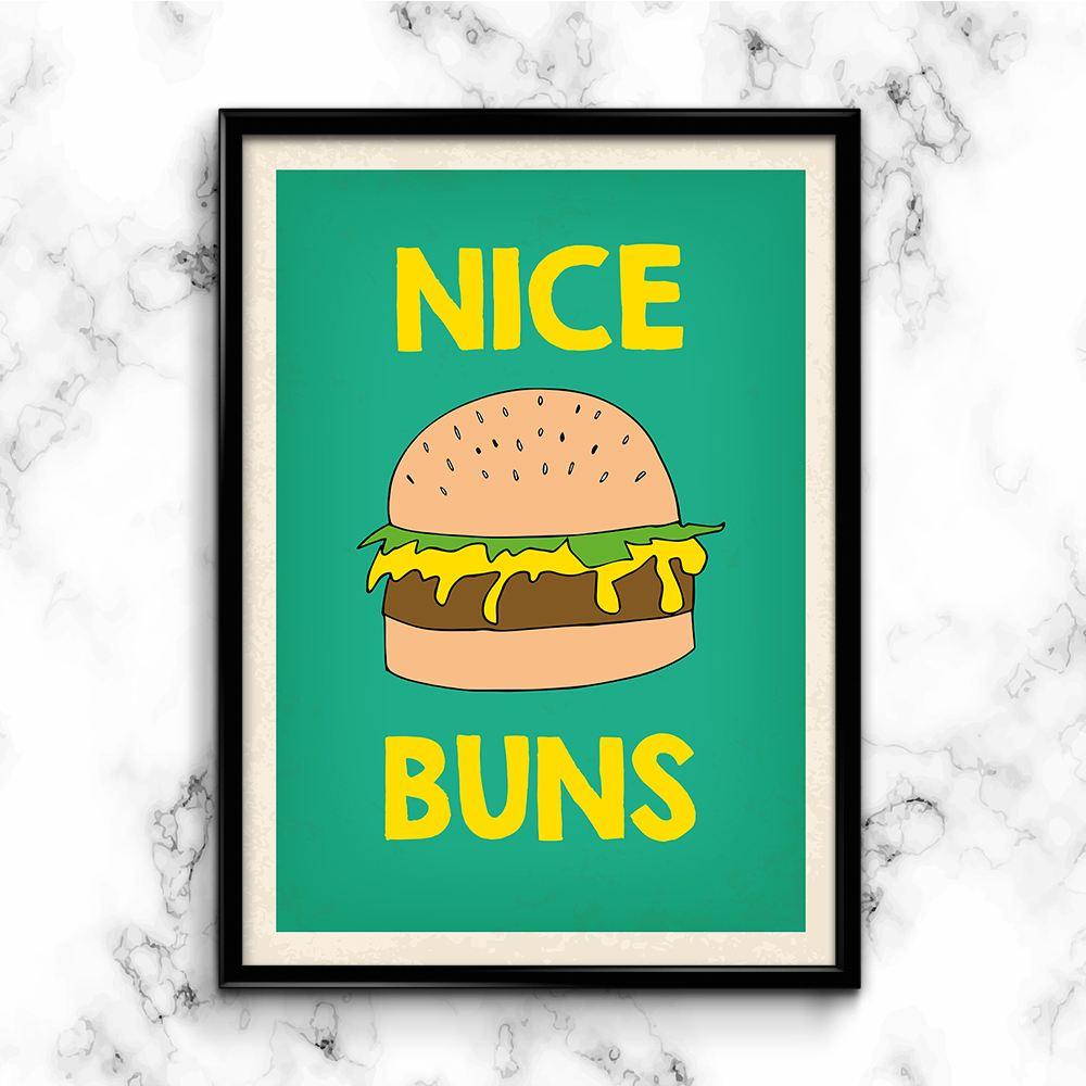 NICE BUNS Poster Print - Emerald – Lime Lace