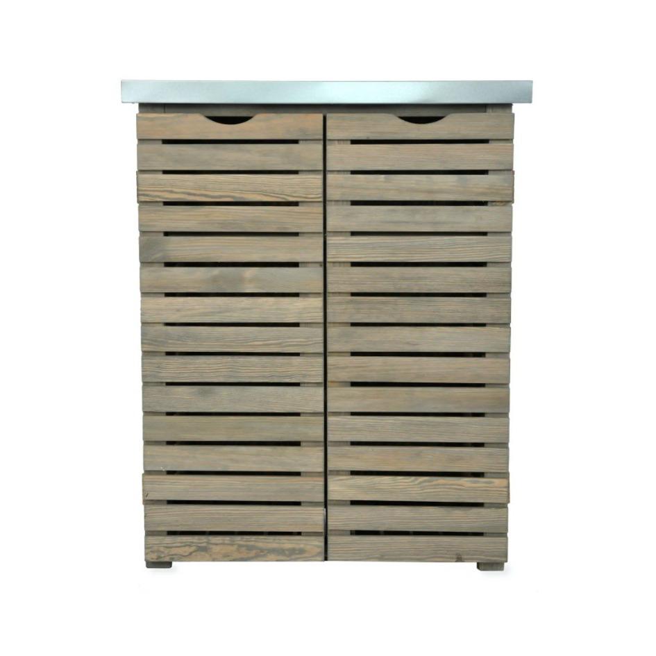 Slatted Outdoor Storage Unit – Lime Lace