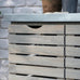 Slatted Outdoor Storage Unit – Lime Lace