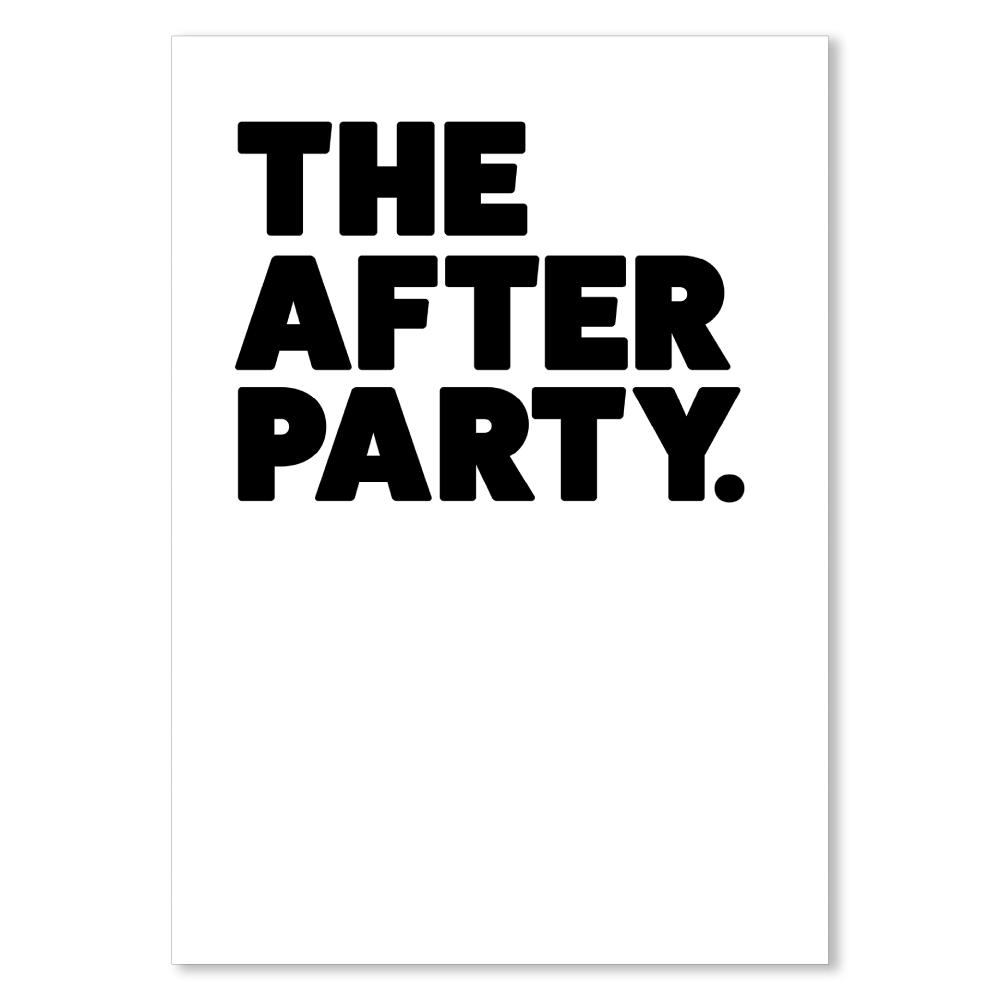 THE AFTER PARTY Poster Print - White – Lime Lace